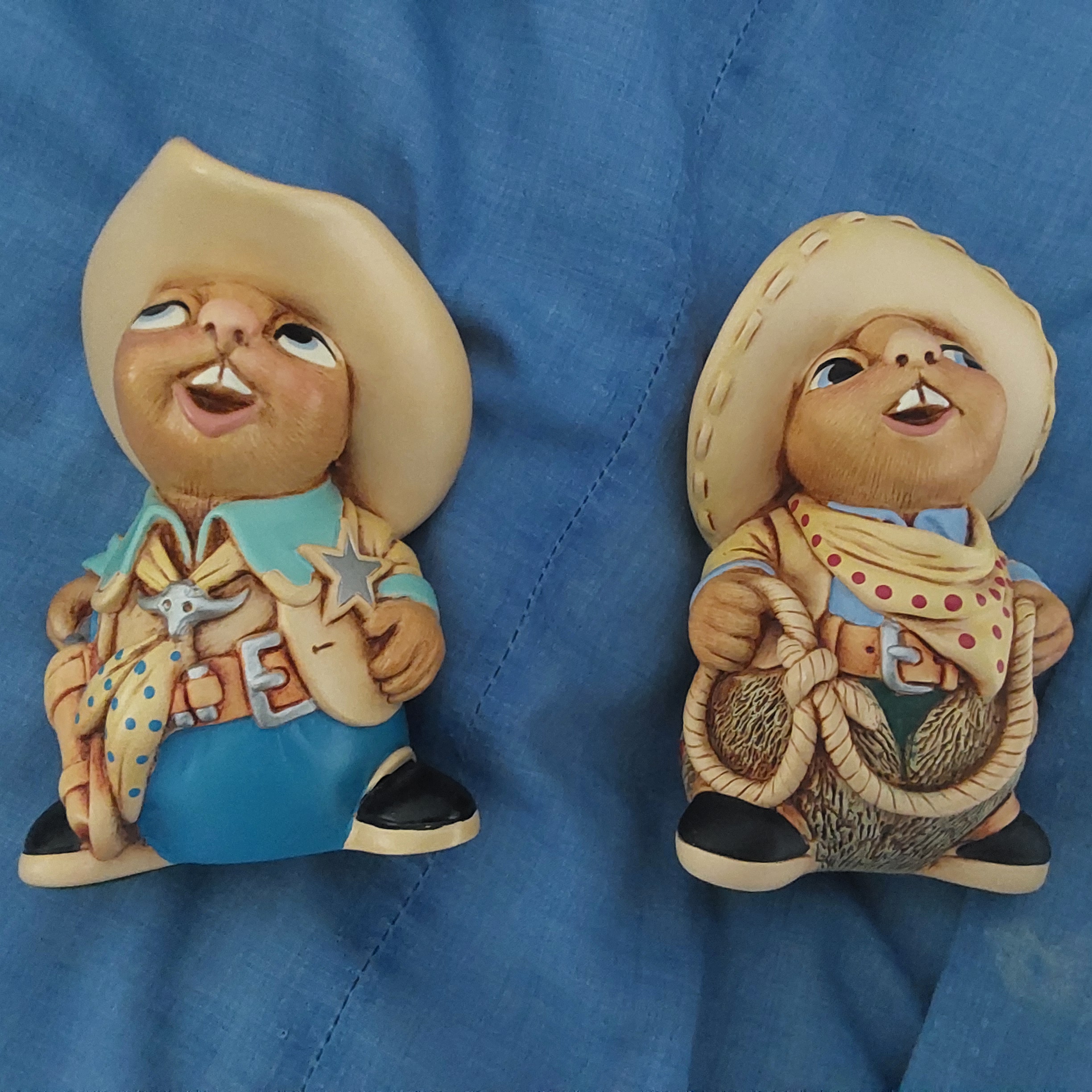 2 Pendelfin figures, Deputy, Bronco, $30 each · Household Items in St ...